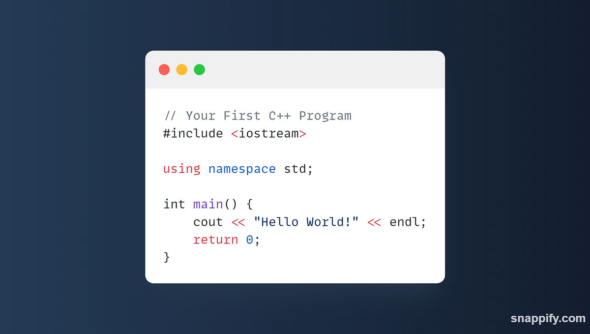 Your First C++ Language Program. In the previous article, we installed ...