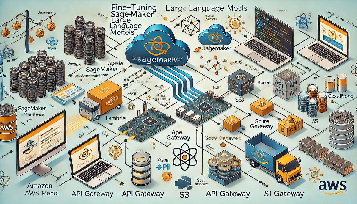 Fine-Tuning Large Language Models with AWS SageMaker and API Gateway | by Alex Boardman | Medium
