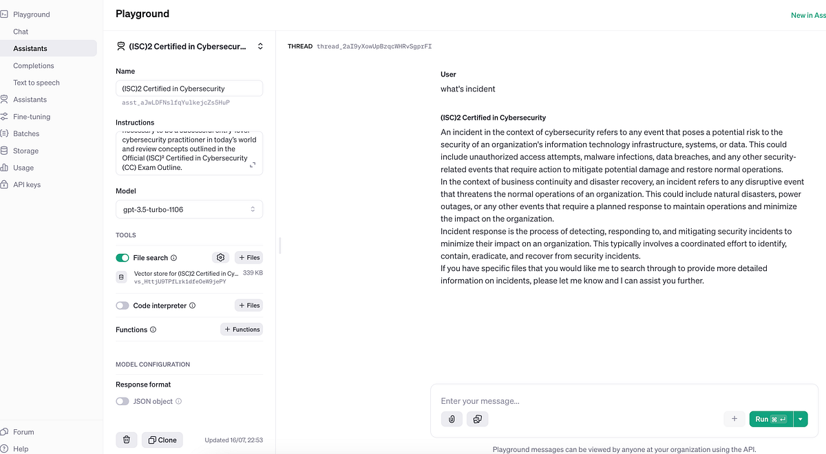 An example of how the OpenAI Assistant can make your day | by Bill WANG ...