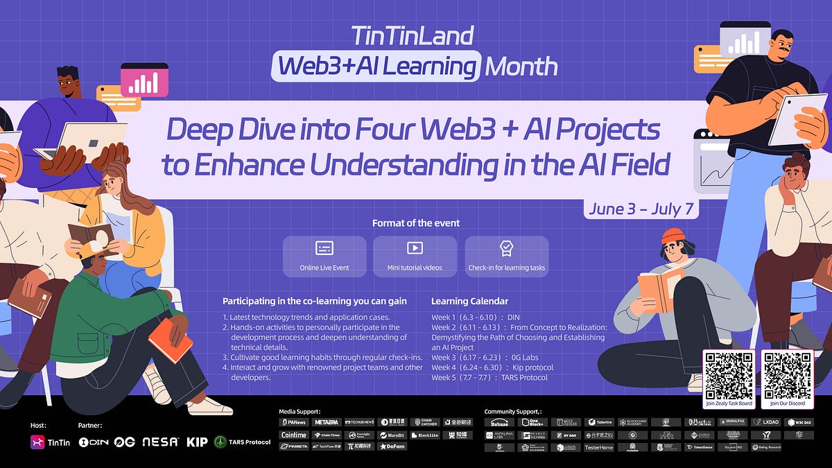 TinTinLand Web3 + AI Learning Month｜Five Weeks to Get Started and Capture the Infinite ...