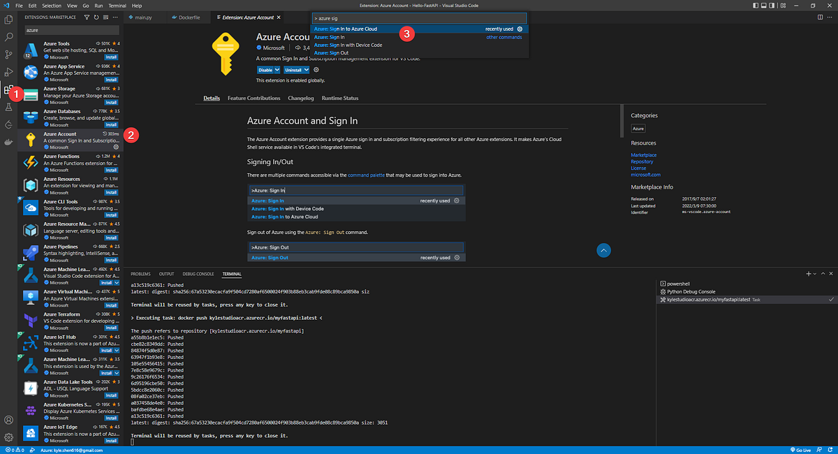 透過 docker 發行 FastAPI 到 Azure. 前言 | by Kyle Studio | Medium