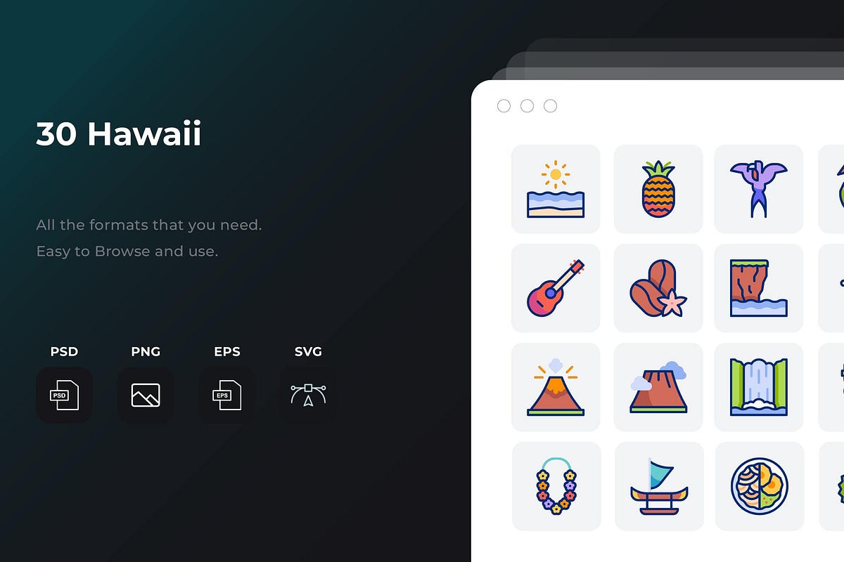 Hawaii Icon Pack | by Photonprophet | Jul, 2024 | Medium