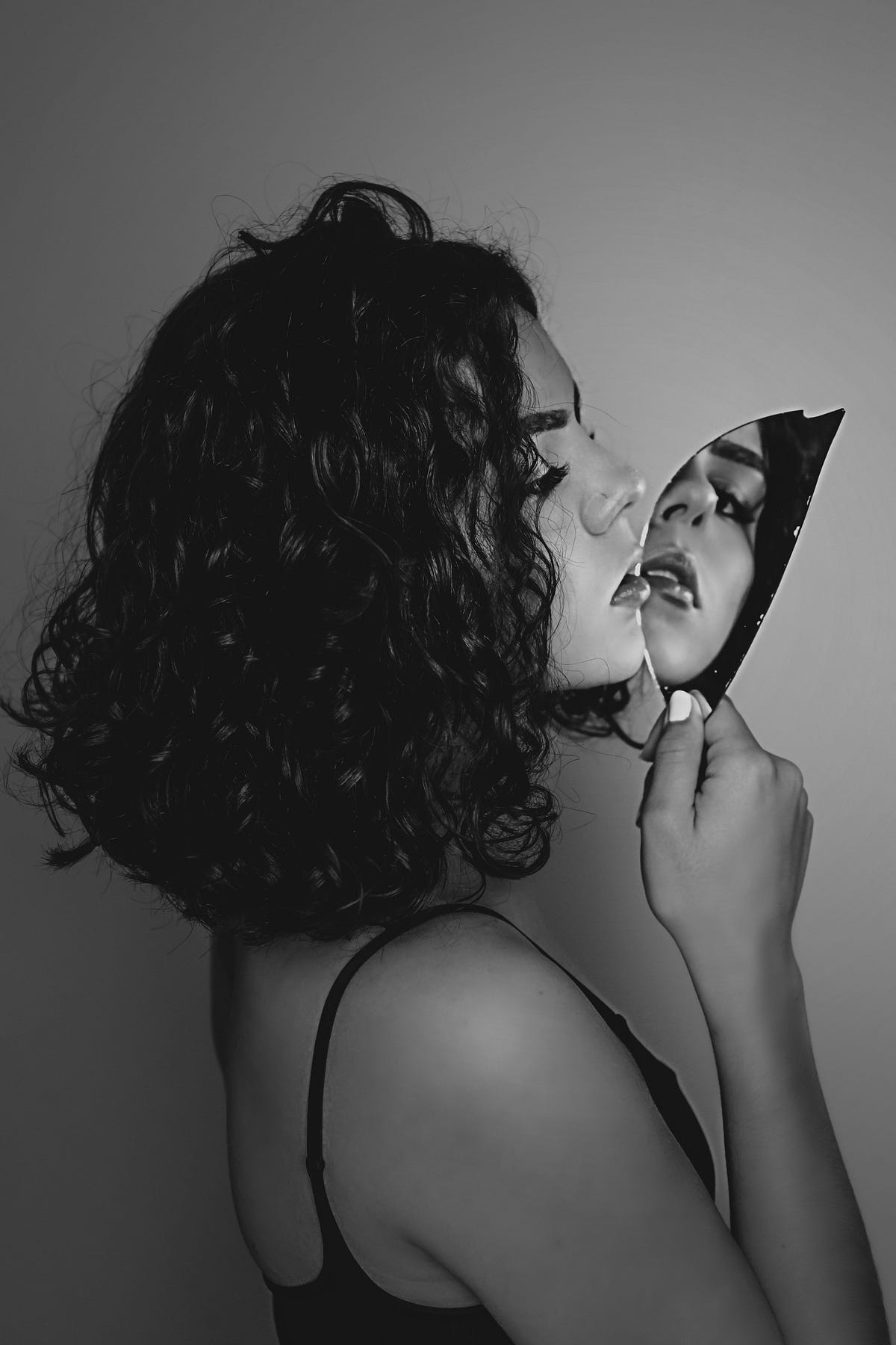 Broken mirror. I looked around in a dark emptiness… | by Ani Vals | Rainbow Salad | Medium