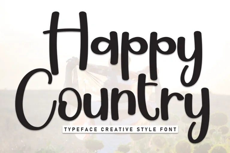Happy Country Font | by ishirakawamary | Oct, 2024 | Medium