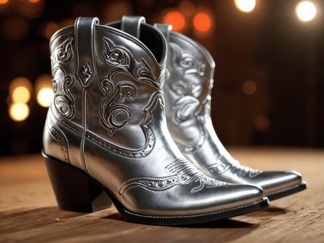 Silver Cowboy Booties | by Royce Bolton | Medium