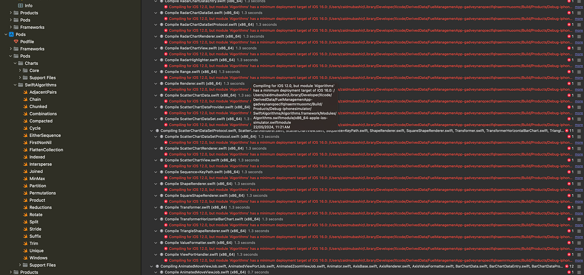 Errors While Working With COCOA Pods in Swift | by Zaid Mubbasher | Medium