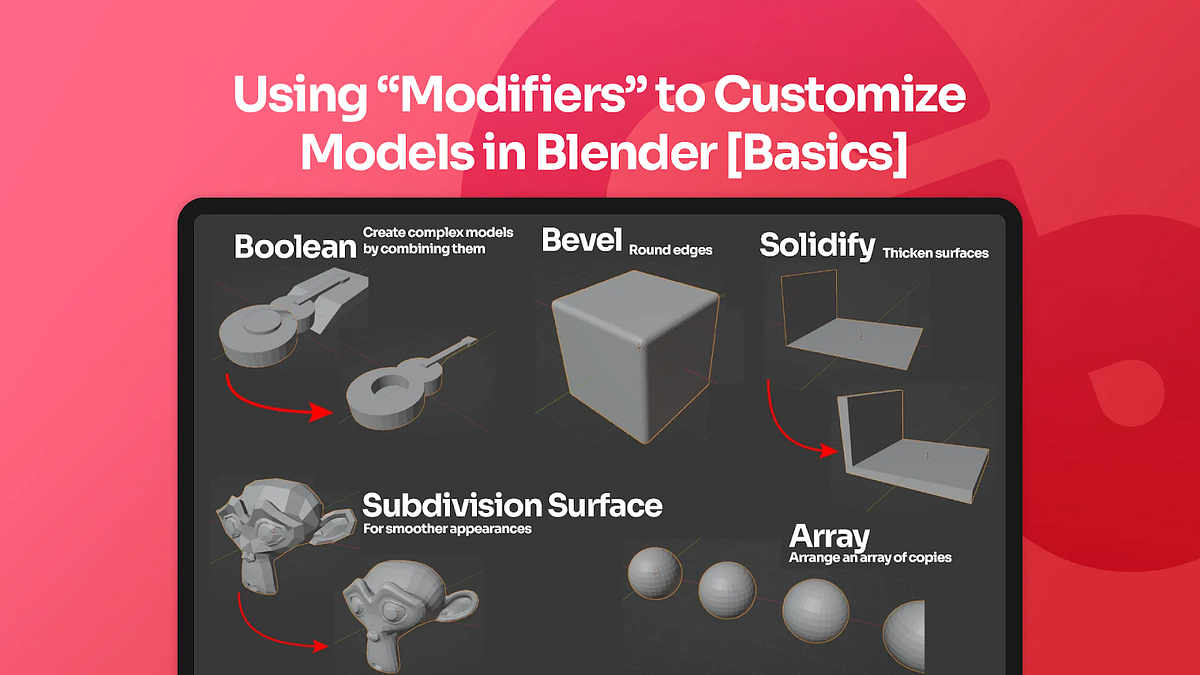 Using “Modifiers” to Customize Models in Blender [Basics] | by Cluster Official | Medium