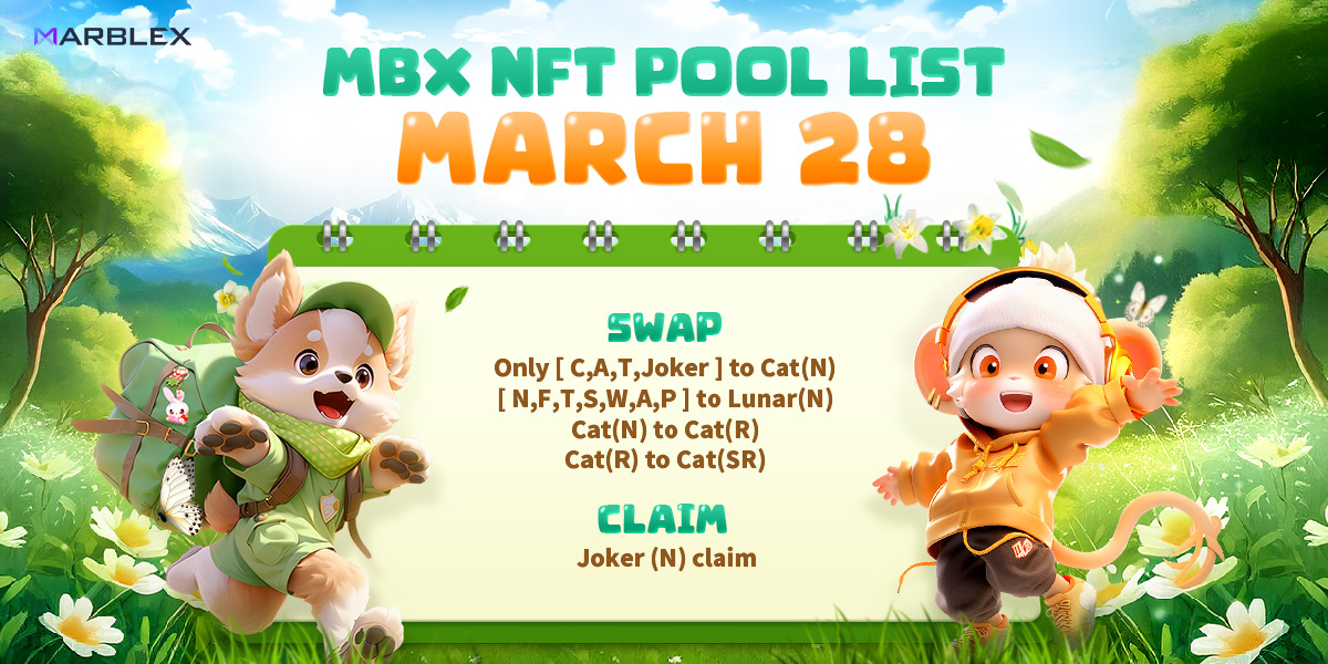 [ANN] MBX NFT — Available pools on Week 3 | by MARBLEX | MARBLEX | Medium