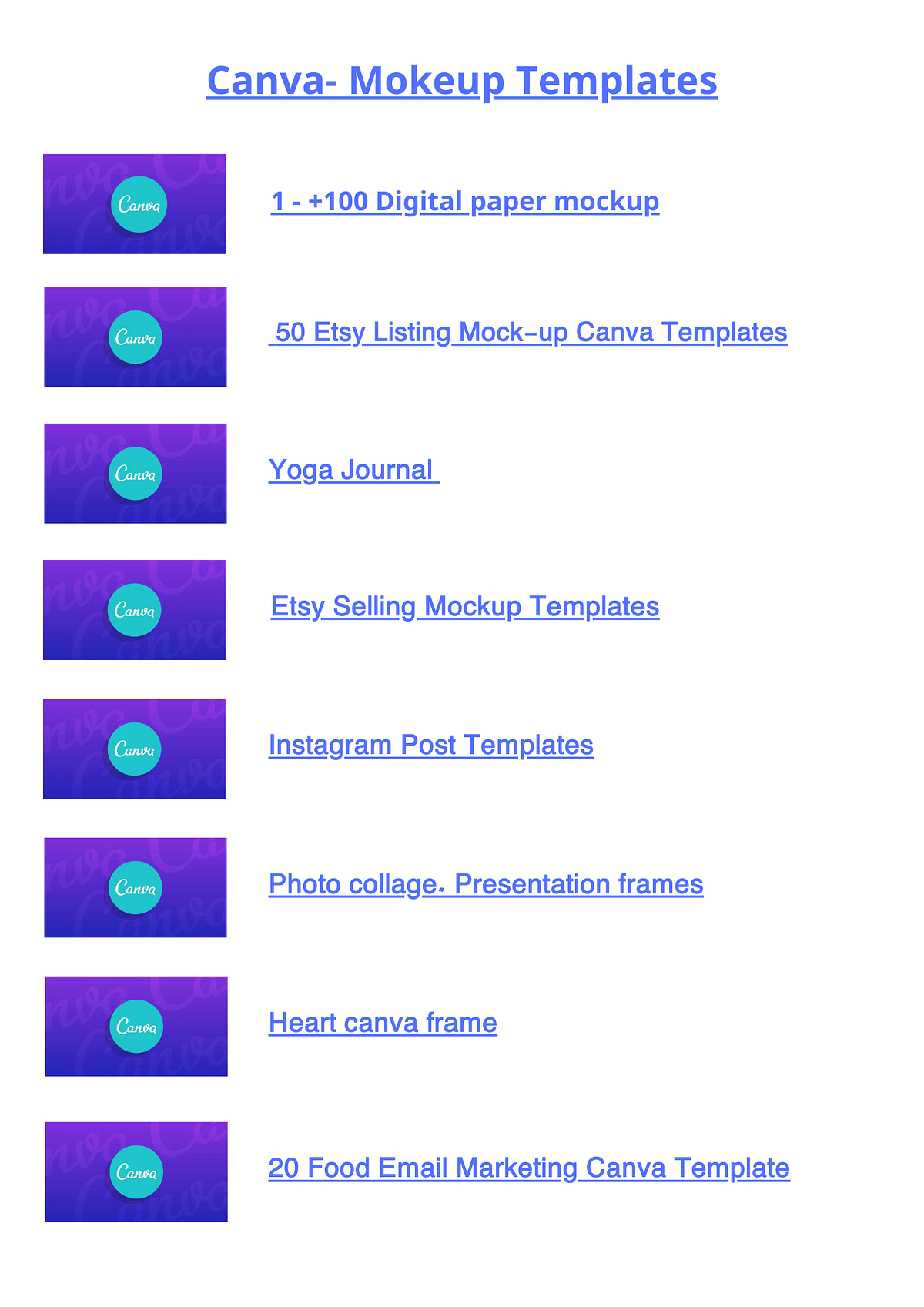 You will get access to a wide range of 2000 + editable Canva design ...