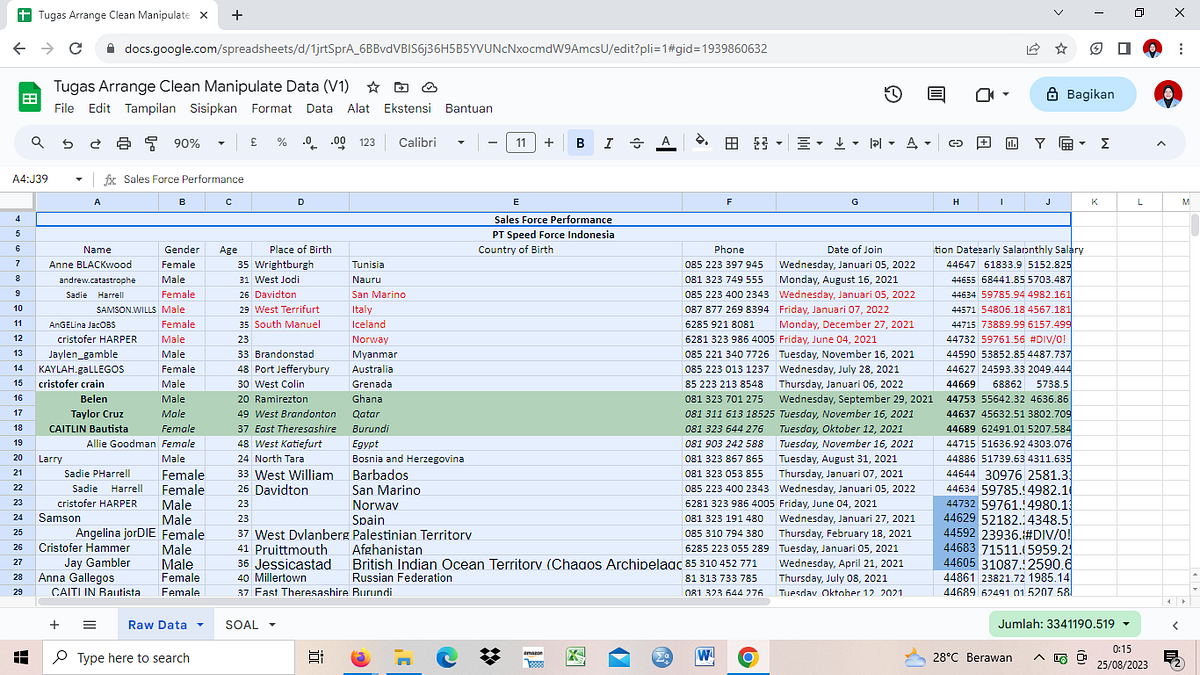 Cara Melakukan Arrange Clean Manipulate Data Menggunakan Google Collaboration yaitu Google ...
