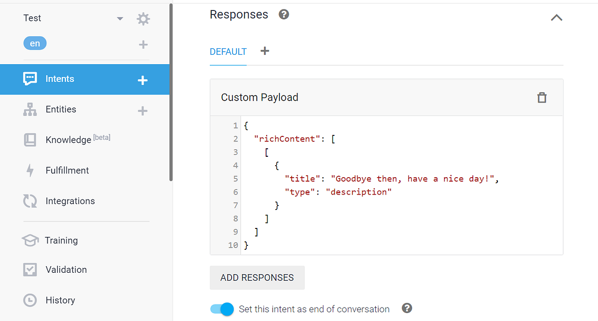 Google’s Dialogflow Chatbot Integration with Node.js | by Nirmal Gaur | Medium