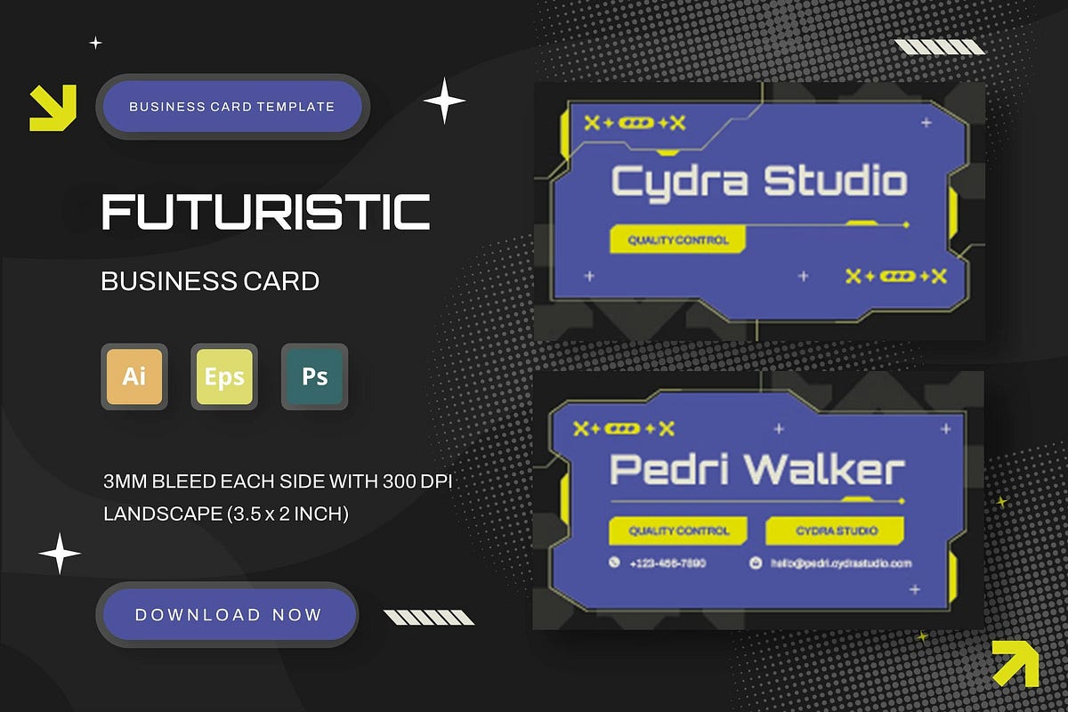 Futuristic — Business Card - Echoedge - Medium