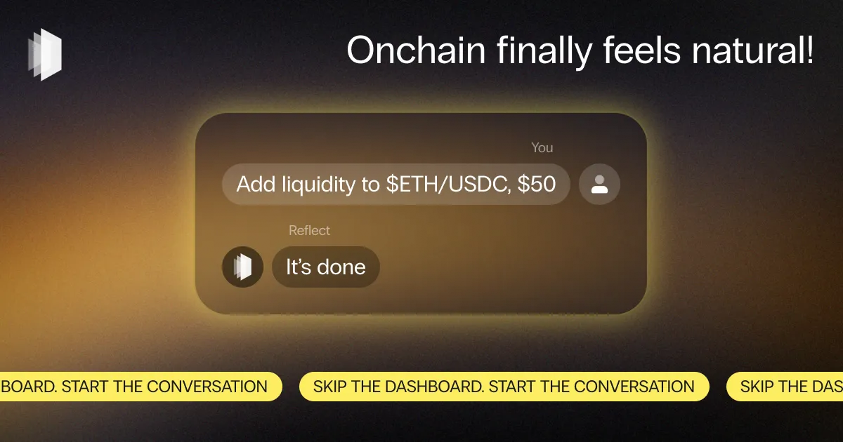 Onchain UX Is evolving, Reflect is the next step | by Reflect | Medium