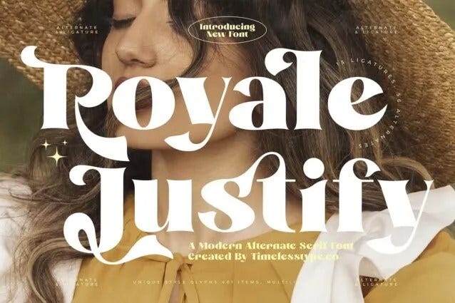 Royale Justify Font | by Colorfusion | Oct, 2024 | Medium