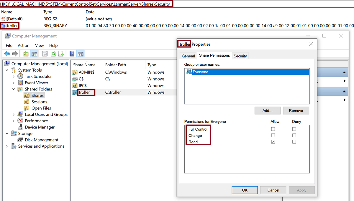 The Windows Security Journey — Share Permissions (Network Shares) | by ...