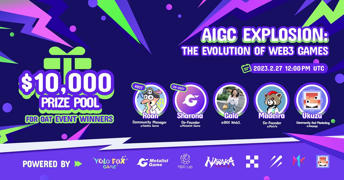 TWITTER SPACE: AIGC Explosion: The Evolution of Web3 Games | by Yolofox Game | Medium