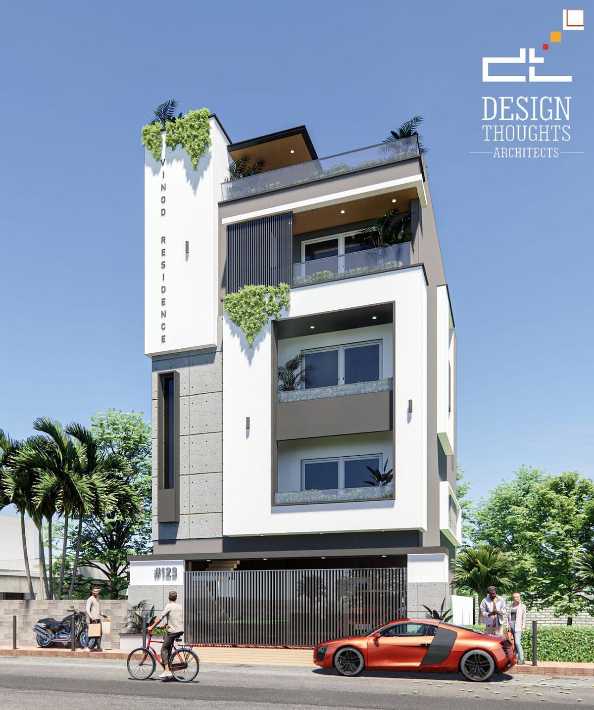 Minimalist Condominium Design on a 30x50 Plot in Electronic City | Modern Residence Planning by ...