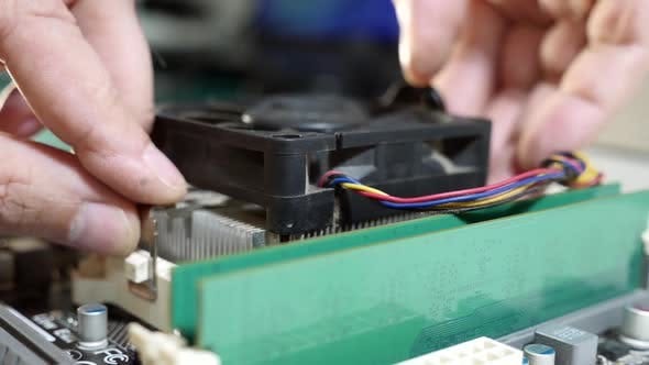 165t. Cooling fan installation. Laptop repair. Computer service ...