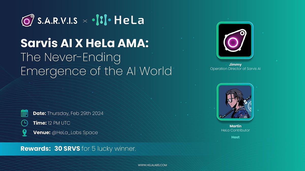 Sarvis AI ️ HeLa AMA : The Never-EndingEmergence of the Al World | by ...