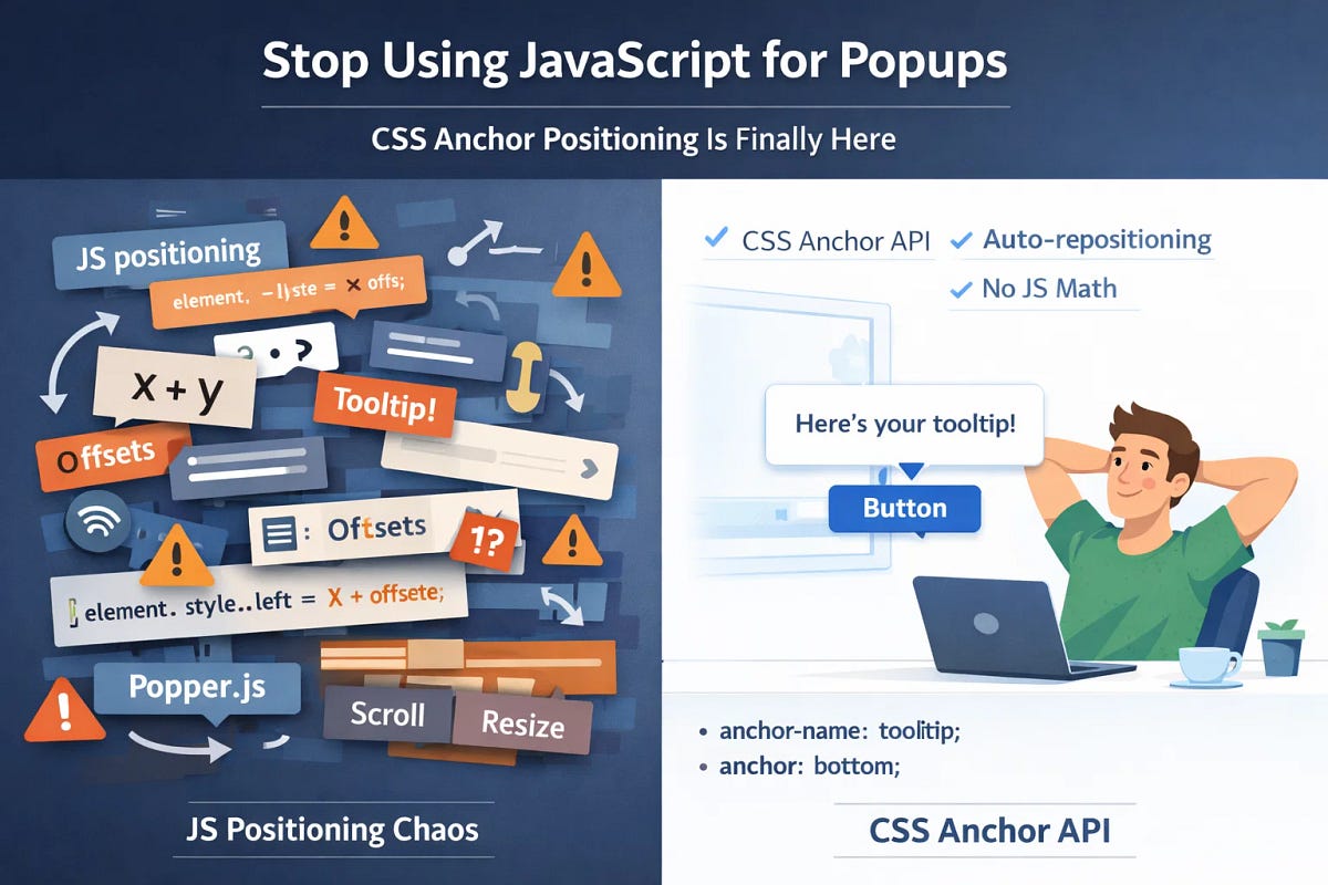 Stop Using JavaScript for Popups. The CSS Anchor API is Here. | by Prem ...
