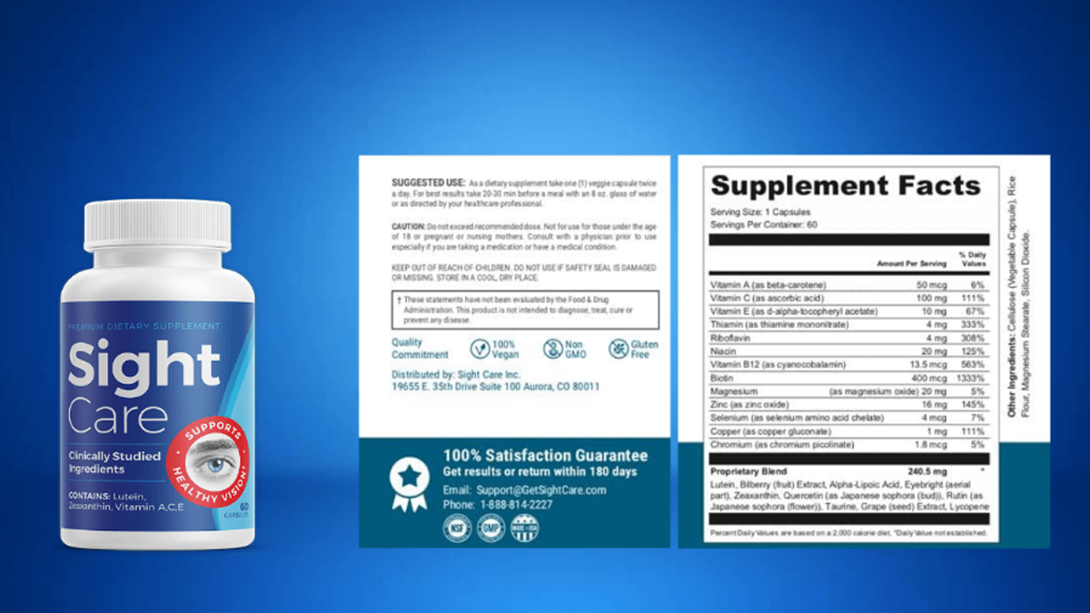 Try Sight Care Fast [Controversial Report] Does SightCare Supplement ...