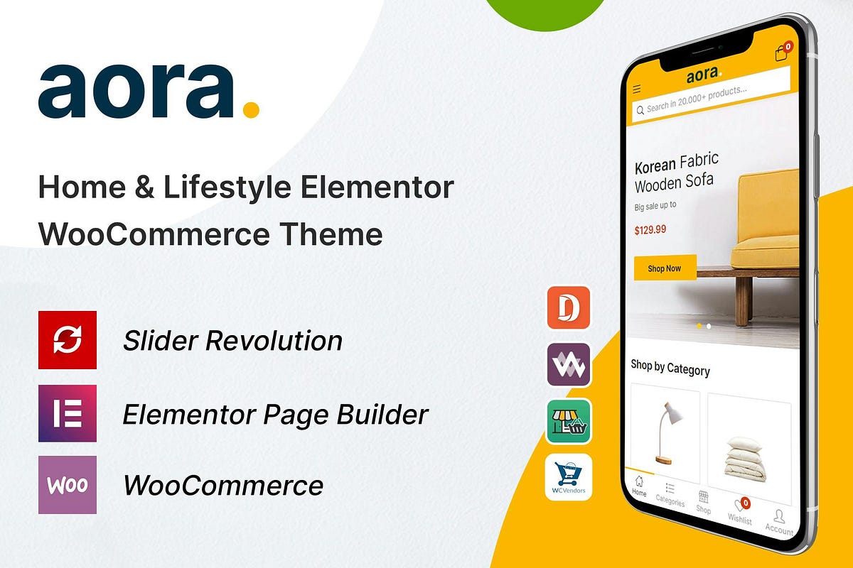 Aora — Home & Lifestyle Elementor WooCommerce Them (WordPress / Themes) | by Vectorverve | Apr ...