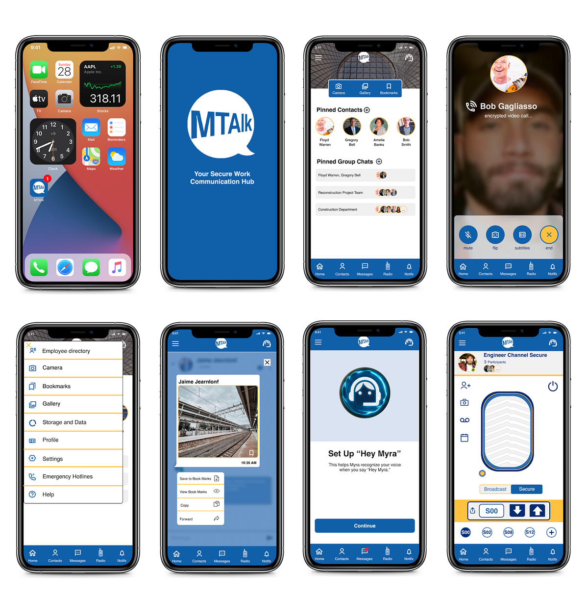 Case Study | UX Team Project. A secure communications app for MTA’s ...