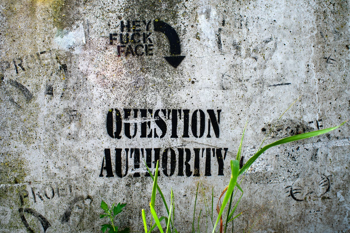 Don’t Accept the Answers If You’re Not Allowed to Ask the Questions ...