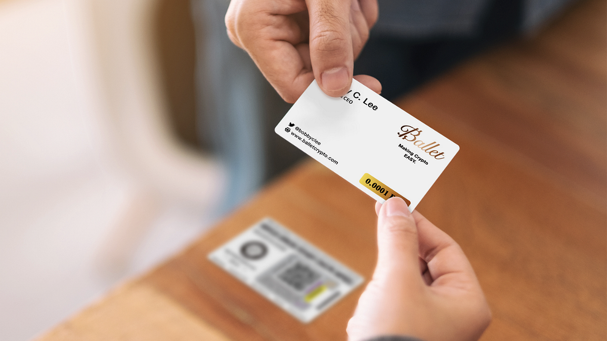 Stop handing out flimsy paper cards. | by Ballet Crypto | Medium