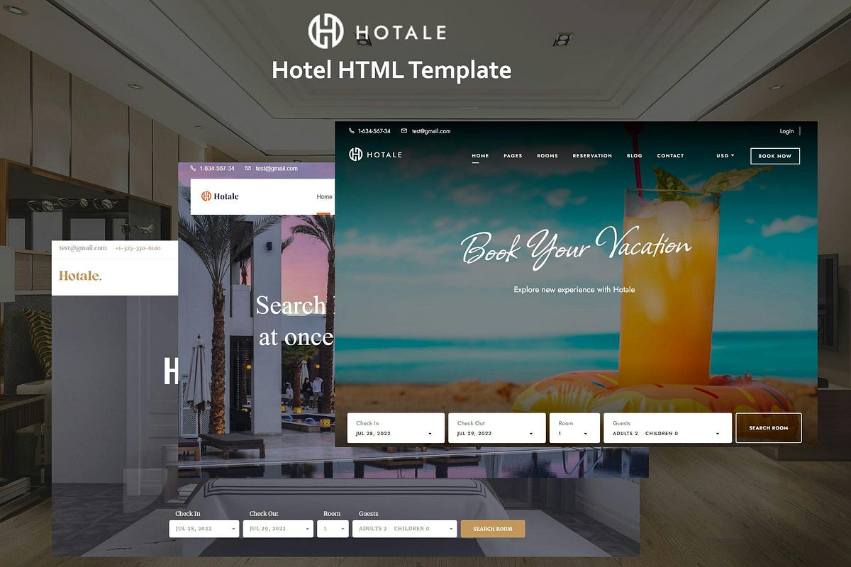 Hotale — Hotel HTML Template (Site Templates Web Templates) | by ...