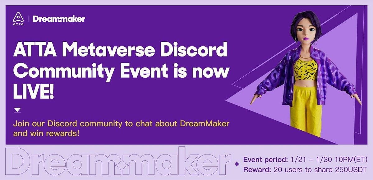 กิจกกรมการชุมชนของ ATTA Discord Community Event ได้เริ่มขึ้นแล้ว ...