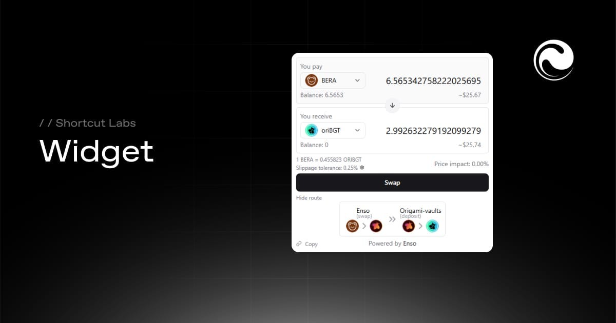 Enso: Shortcut-Powered Web3 Development | by Emily Browne | May, 2025 | Medium