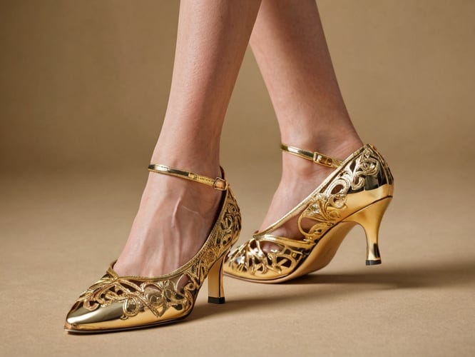 Gold Low Heels | by James Velocity | Medium