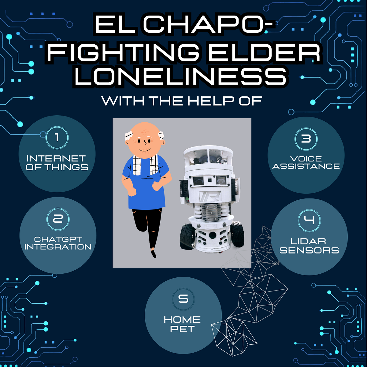 Elderly Folks Combating Loneliness: Meet Your Companion, El Chapo | by Islington Robotica | Medium