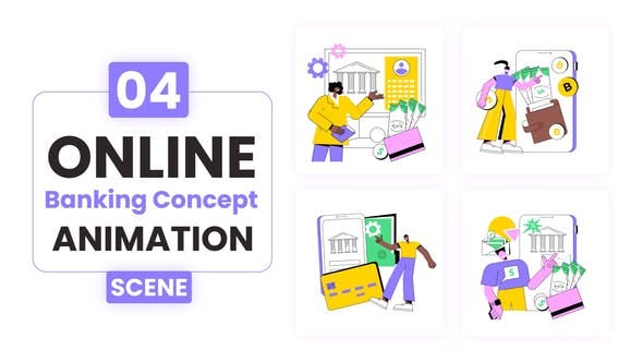 Online Banking Concept Illustration Animation - Photonpathfinder - Medium