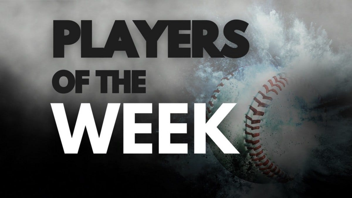 VOTE: Week 4 Baseball Player and Pitcher of the Week | by Scott Martin ...