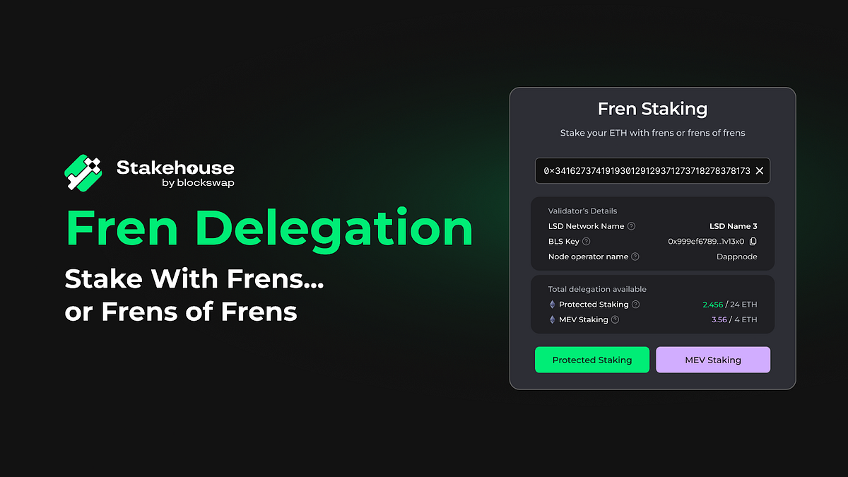 Liquid Stake in a Fren's Validator | Blockswap Network Blog