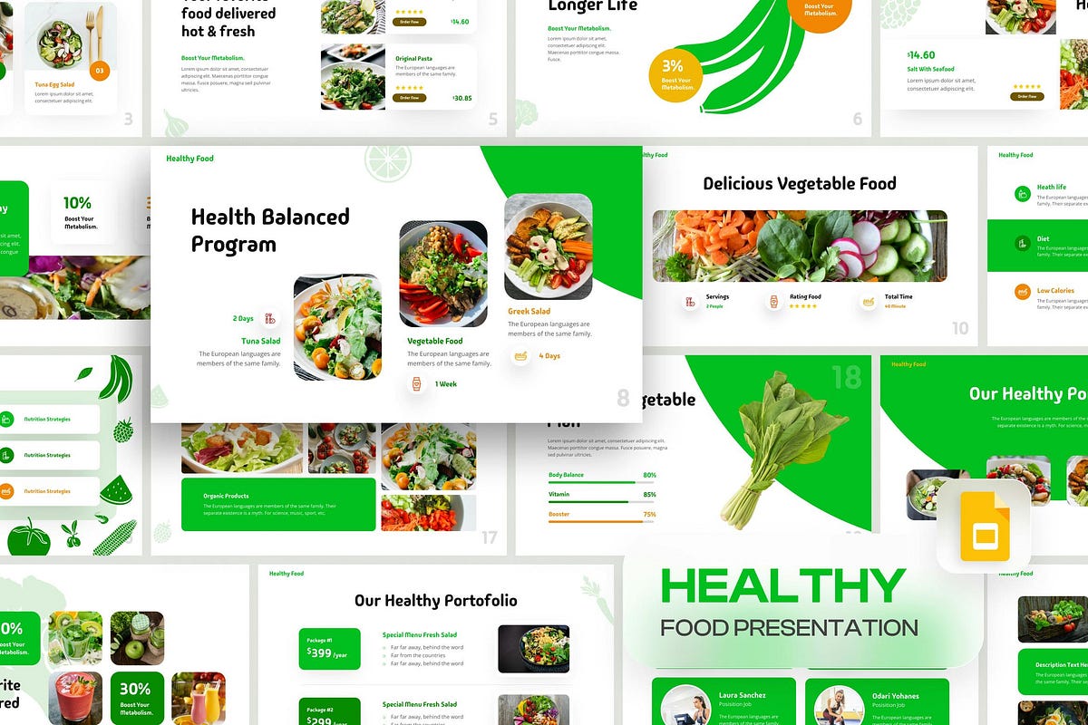Healthy Food Google Slides - Quasarquill - Medium