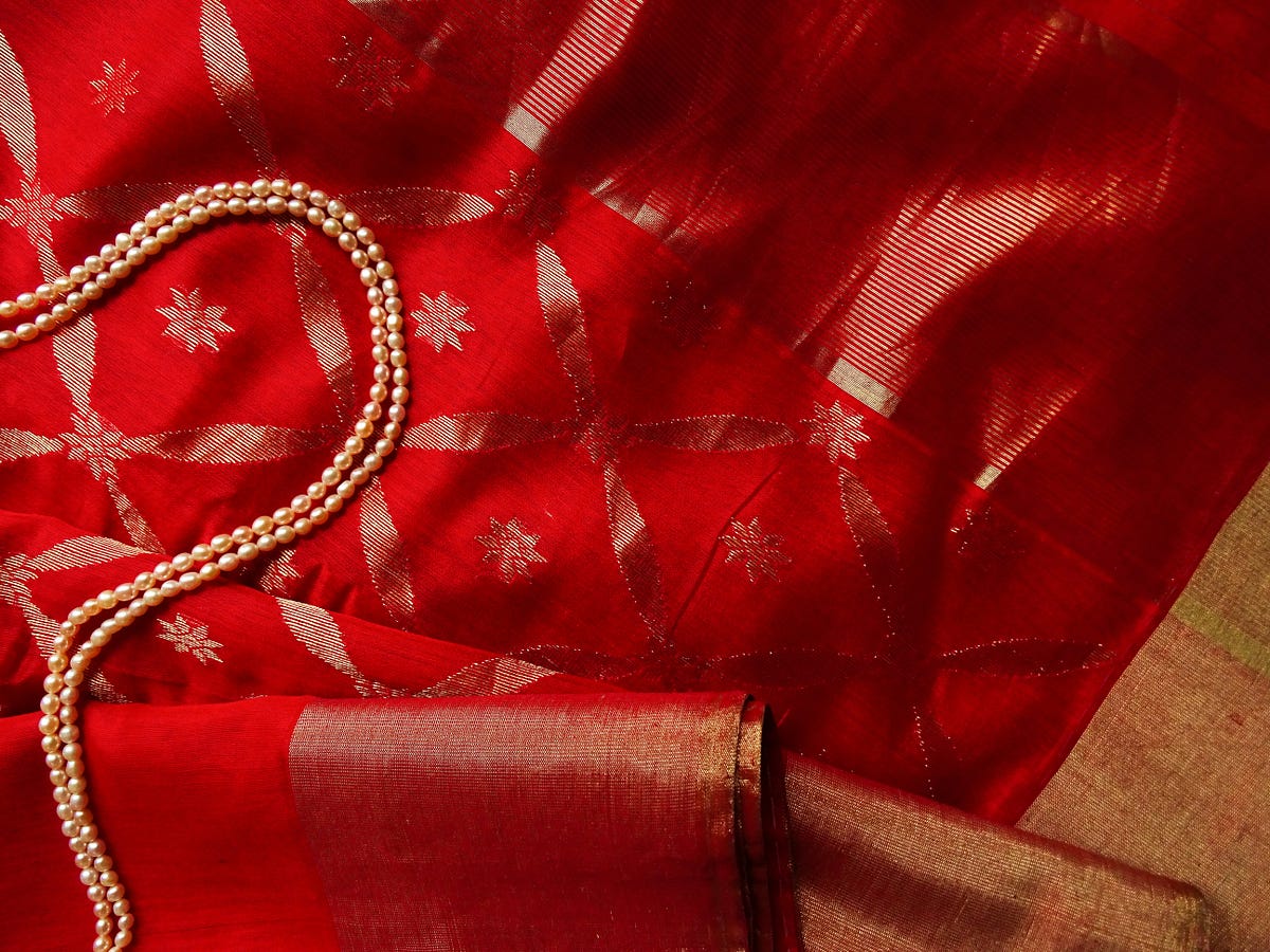 The Red Saree Named Kumkum. A Journey of Family, Sacrifice, and… | by Sunanda Sathe | No Time ...