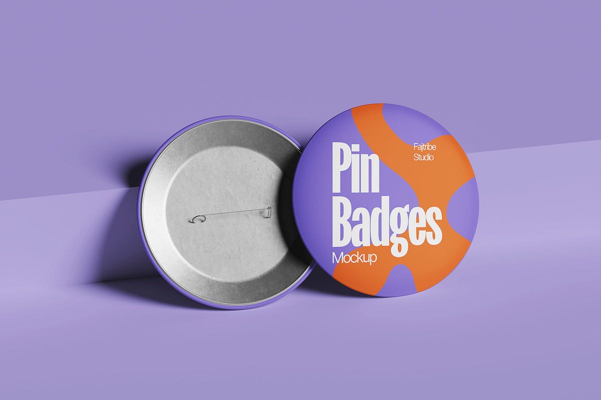 Circle Pin Badge Mockup 003 - Vgwq - Medium