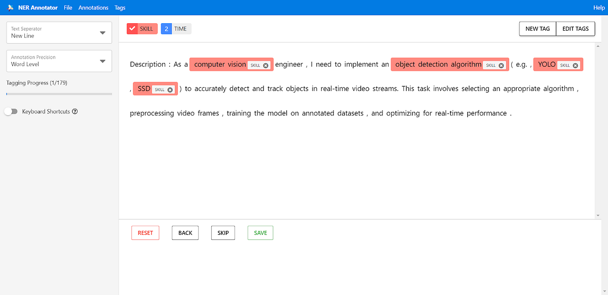 Named Entity Recognition -How to extract skill entities from resumes using spaCy | by ...