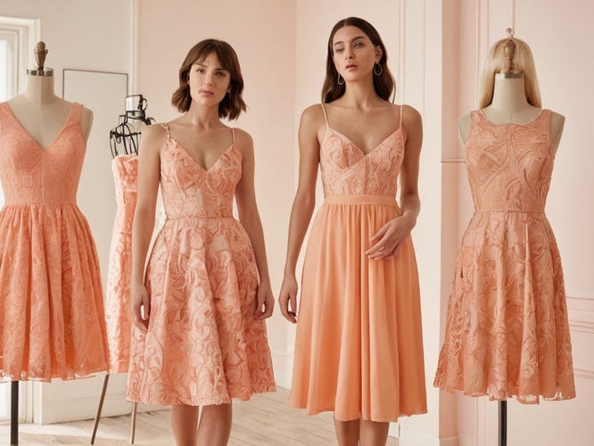 Peach Colors Dresses | by Everly Bolt | Medium