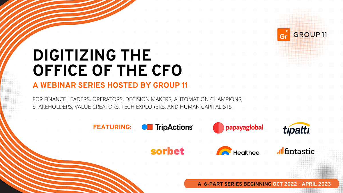 Digitizing the Office of the CFO with Group 11’s Portfolio Companies | by Lian Kimia @ Group 11 ...