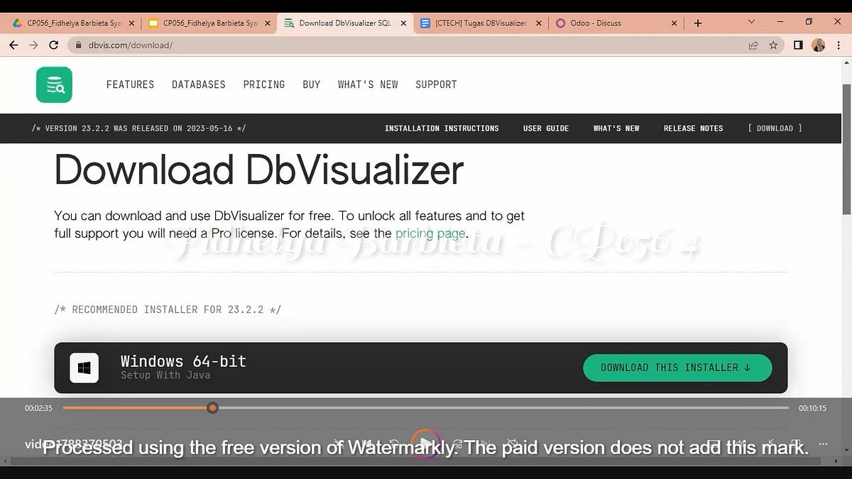Tutorial Dbvisualizer — Installation And Configuration To Odoo 16 By 