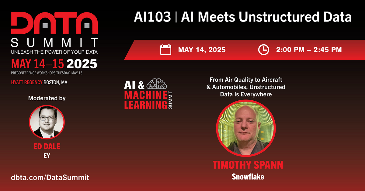 All Data and AI Weekly #189 — May 12, 2025 | by Tim Spann | May, 2025 | Medium