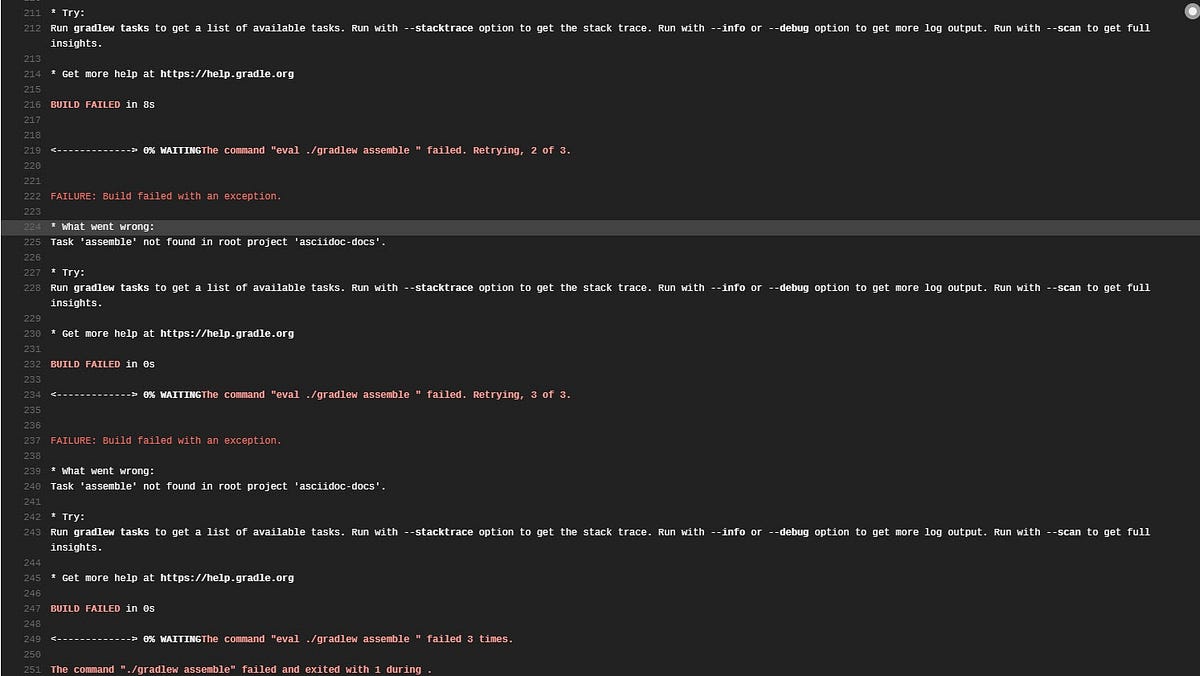 Travis CI eval ./gradlew assemble 错误 | by HoneyMoose | Medium
