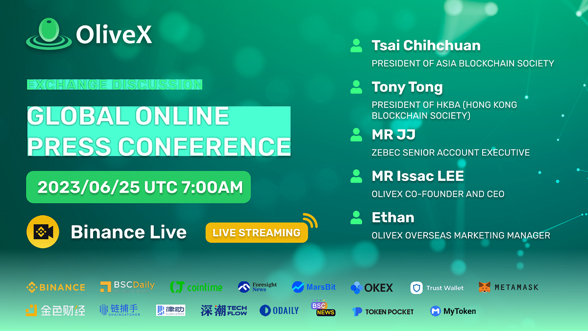 OliveX Web3 Global Online Exchange Launch Event: Leading the Next ...