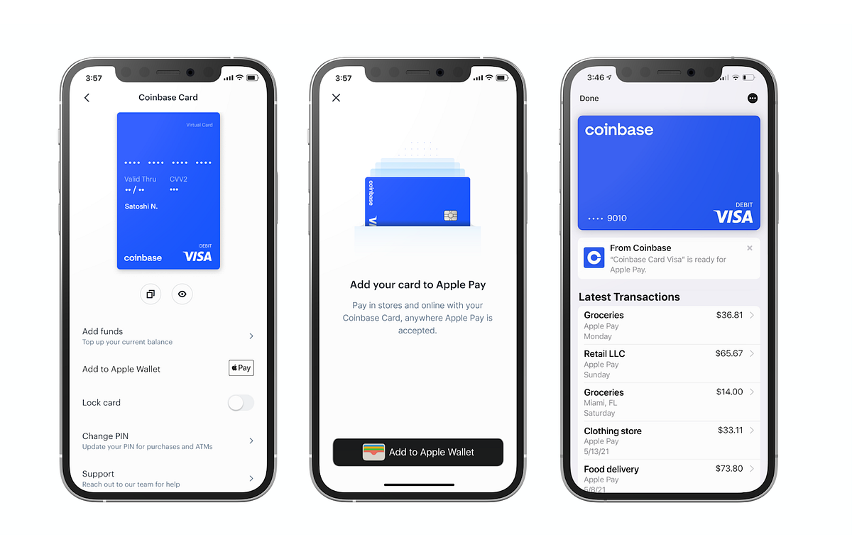 Now use your Coinbase Card with Apple Pay® and Google Pay™ | by ...