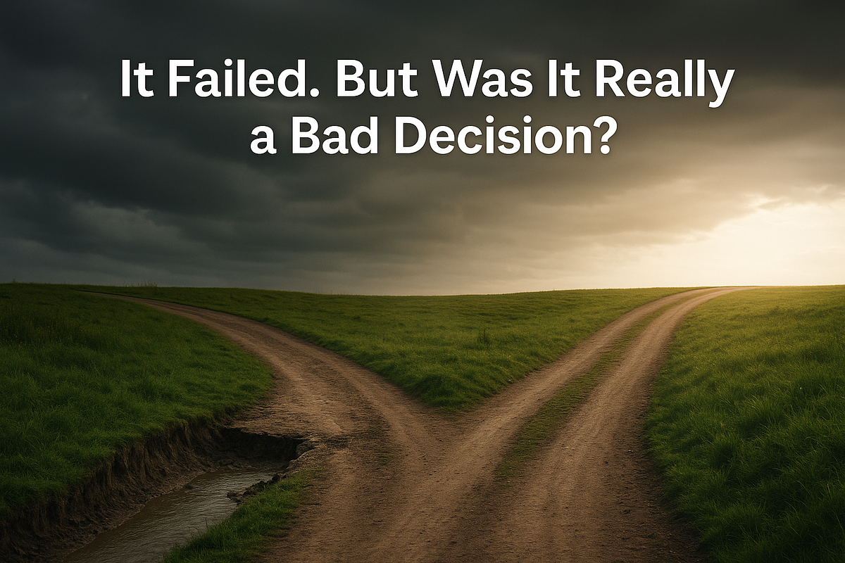 It Failed. But Was It Really a Bad Decision? | by Abhishek Bagamar ...