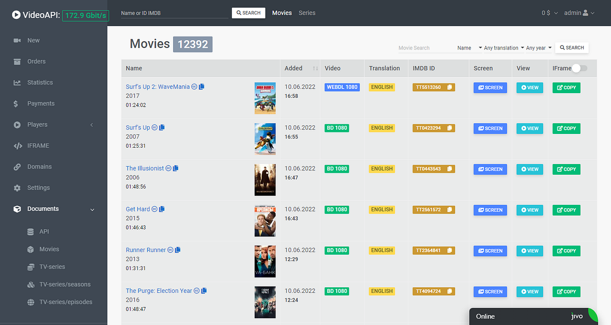 Online streaming API — movie player - VideoAPI - Medium